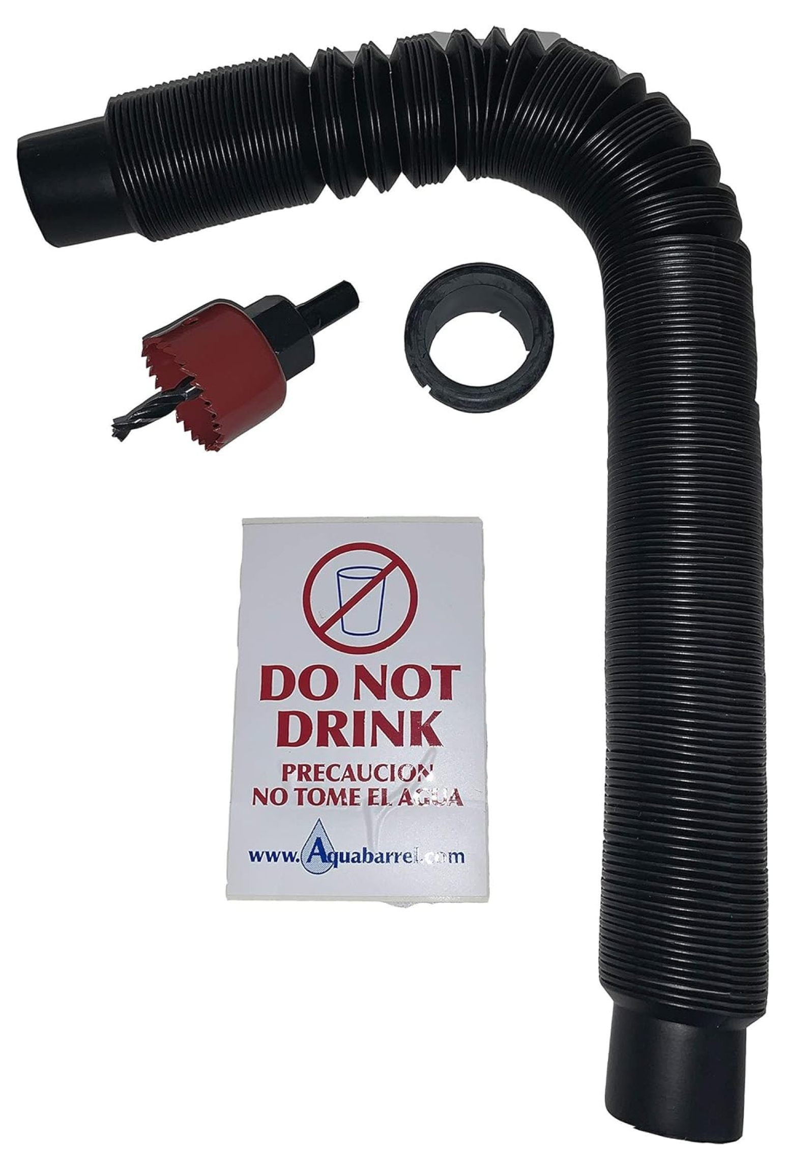 Rain Barrel Overflow | Choose Hose Length | EarthMinded (Rain Barrel ...