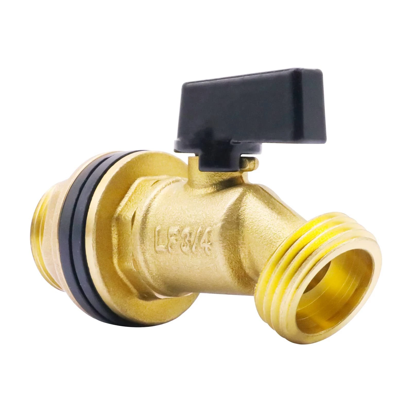 Rain Barrel Spigot Brass 55 Gallon Water Tank Faucet Bulkhead Valve For ...
