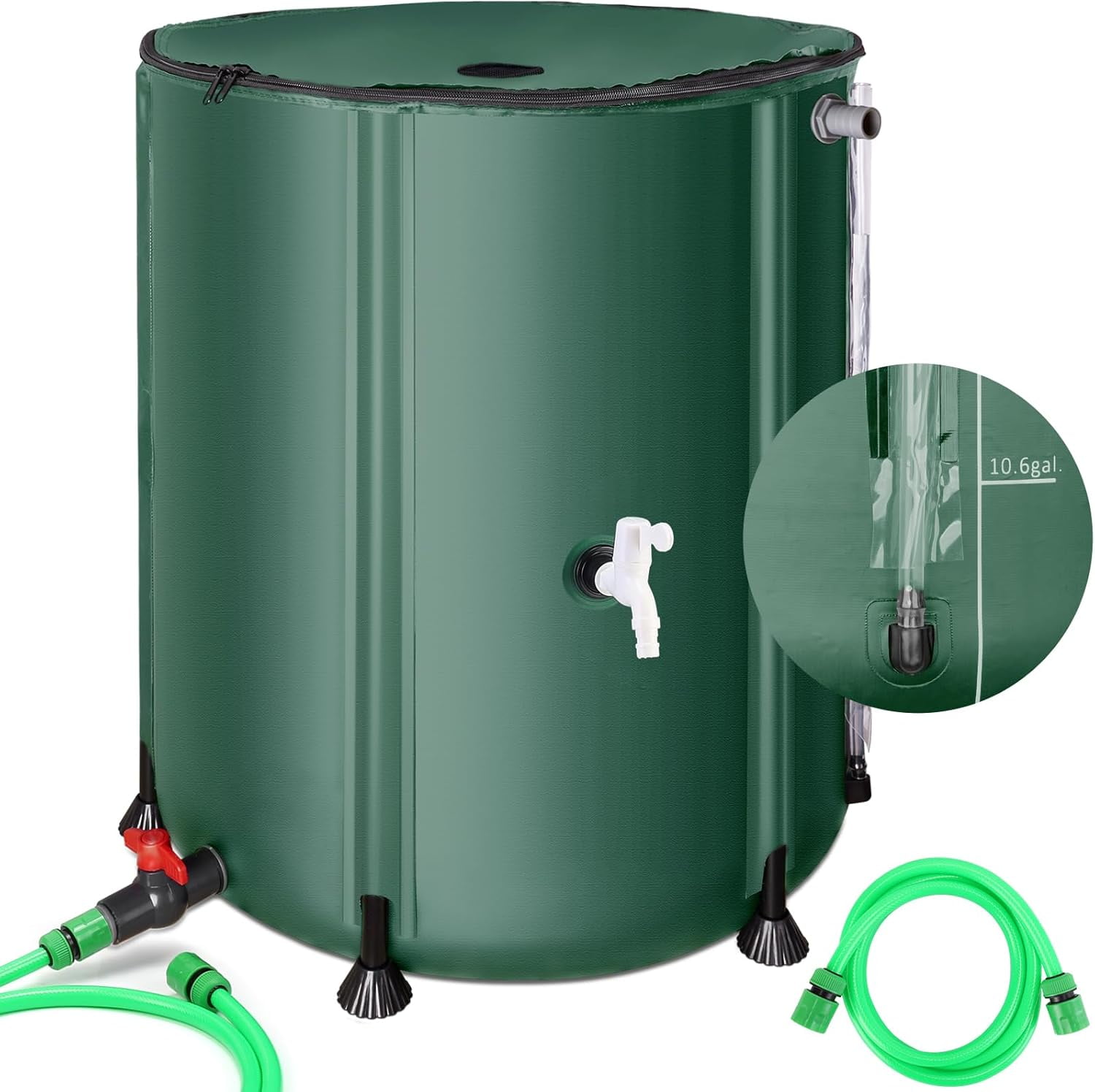 Rain Barrels to Collect Rainwater from Gutter, 53 Gallon Collapsible ...