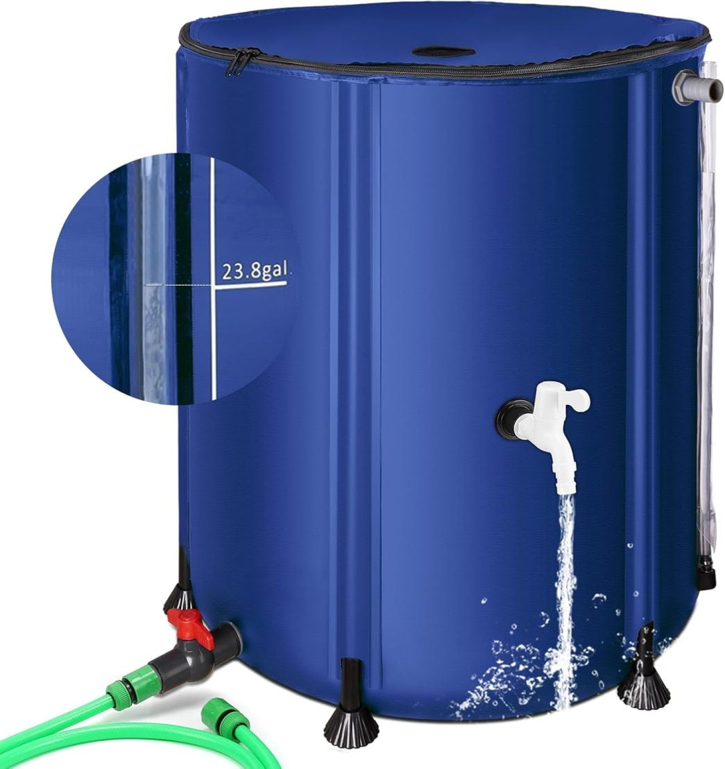 Rain Barrels to Collect Rainwater from Gutter - Portable Water Storage ...