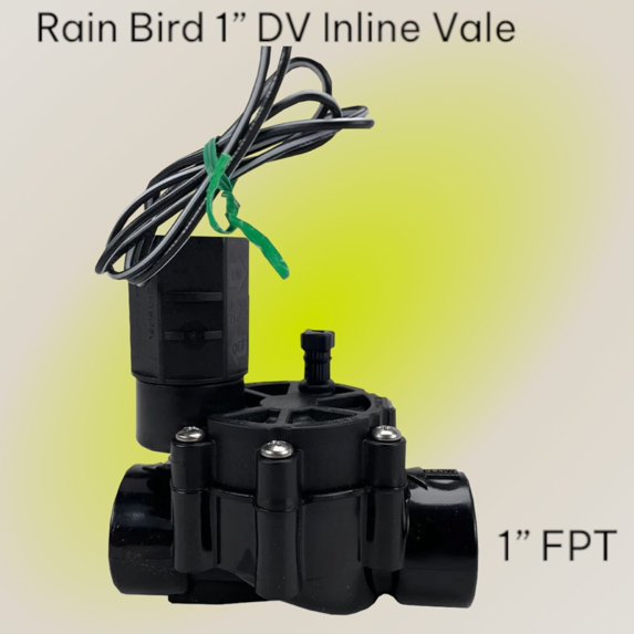 Rain Bird DV Inline Valve 1 in. FPT | 100-DV-NPT 1" Female Pipe Thread ...