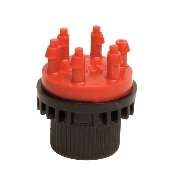 Rain Bird MANIF2PK Multi-Outlet Emitter Manifold, 1/2 in FPT x Barb, 6 ...