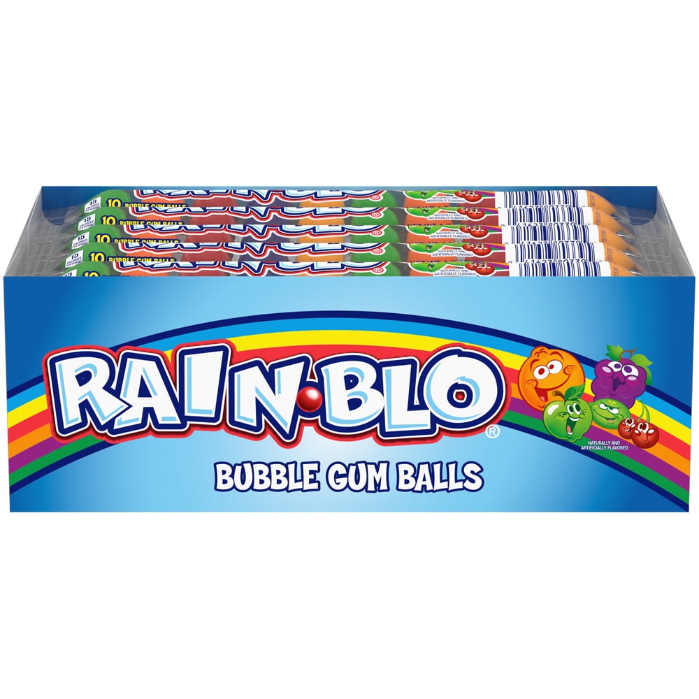 Rain-Blo, Assorted Candy Shelled Chewing Gum, 1.7 Oz, 24 Ct - Walmart.com