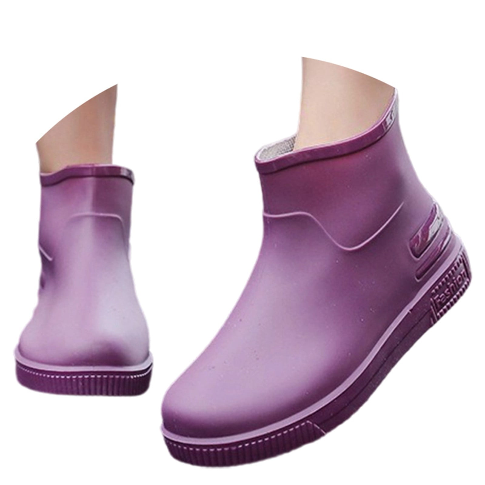 Rain Boots Women,Rain Shoes Casual Wear Year Round Comfort Flip Flop ...