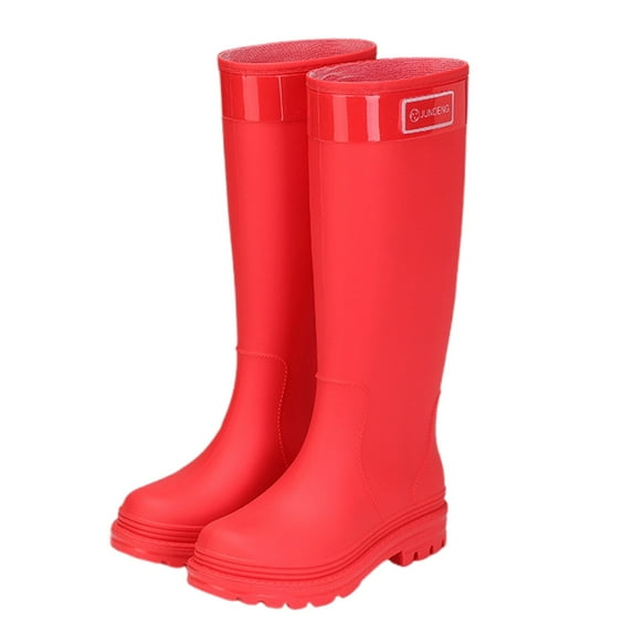 Rain Boots Women Waterproof Non-Slip Casual Shoes Long Rain Boots Wide ...