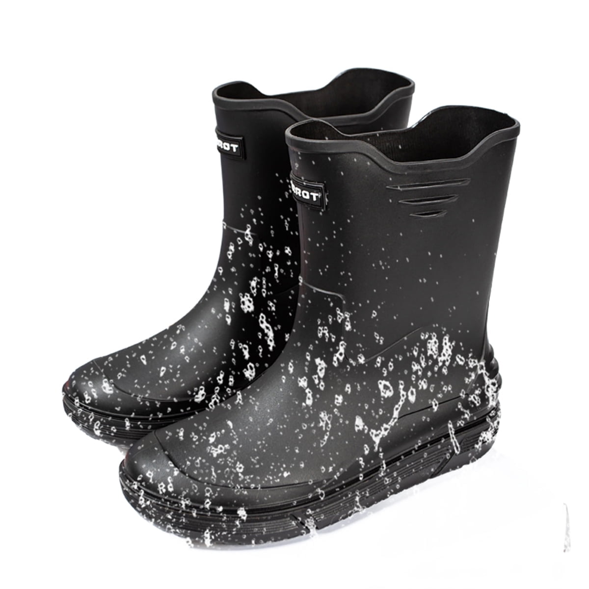 Rain Boots for Men, Non-Slip Waterproof Rubber Boots Outdoor Garden Mid ...