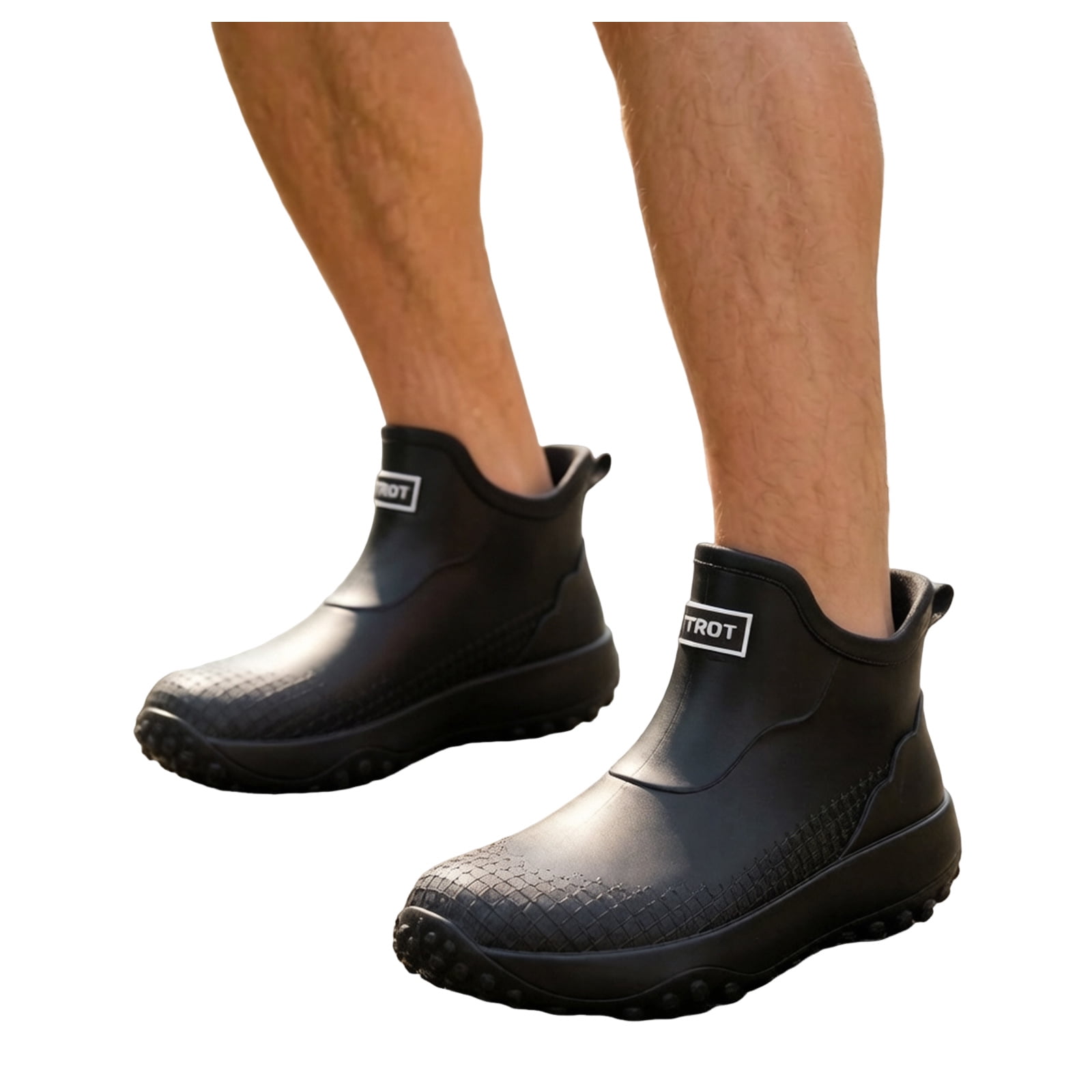 Rain Boots for Women Men Water-proof Platform Walking Water Shoes Wide ...