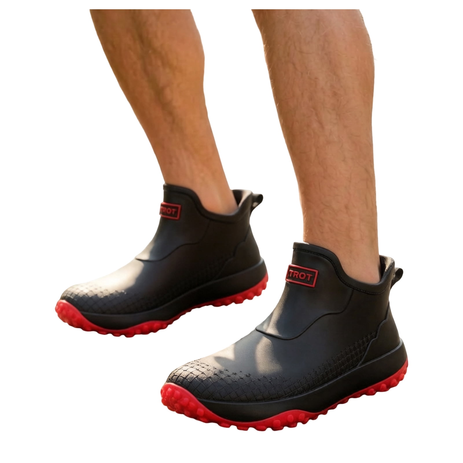 Rain Boots for Women Men Water-proof Platform Walking Water Shoes Wide ...