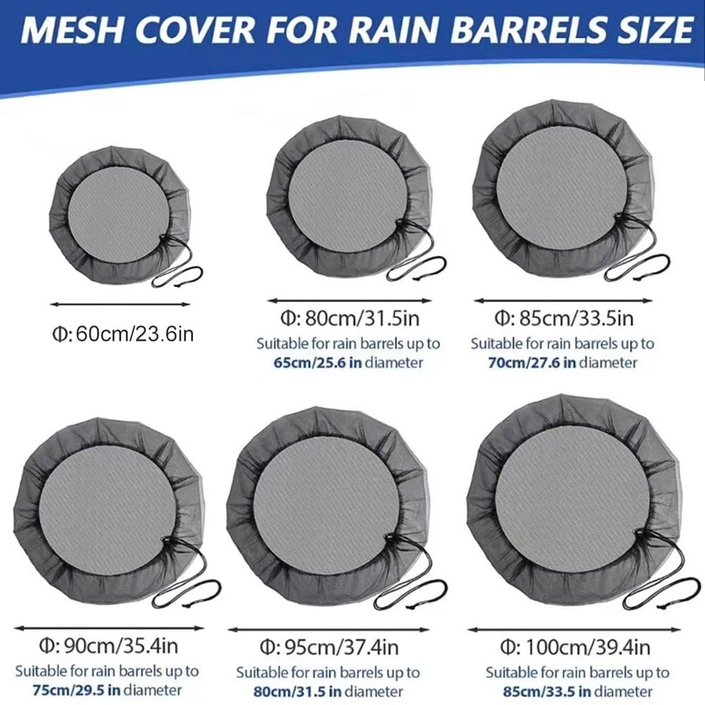 Rain Bucket Net with Cord Rain Bucket Water Bucket Cover Protection Lid ...
