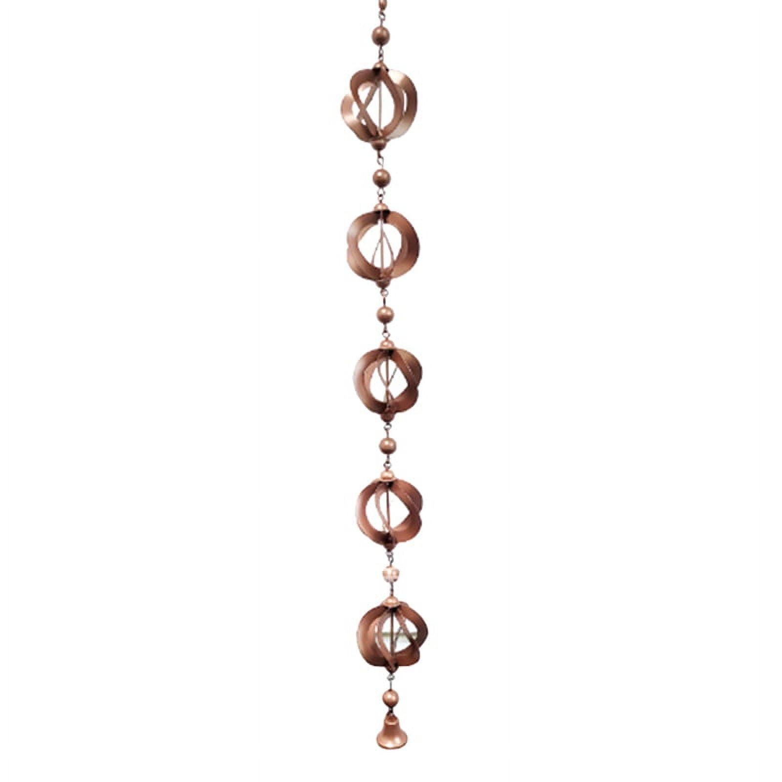 Rain Chain Circular Wind Chime for Gutter Decorative Rainwater ...