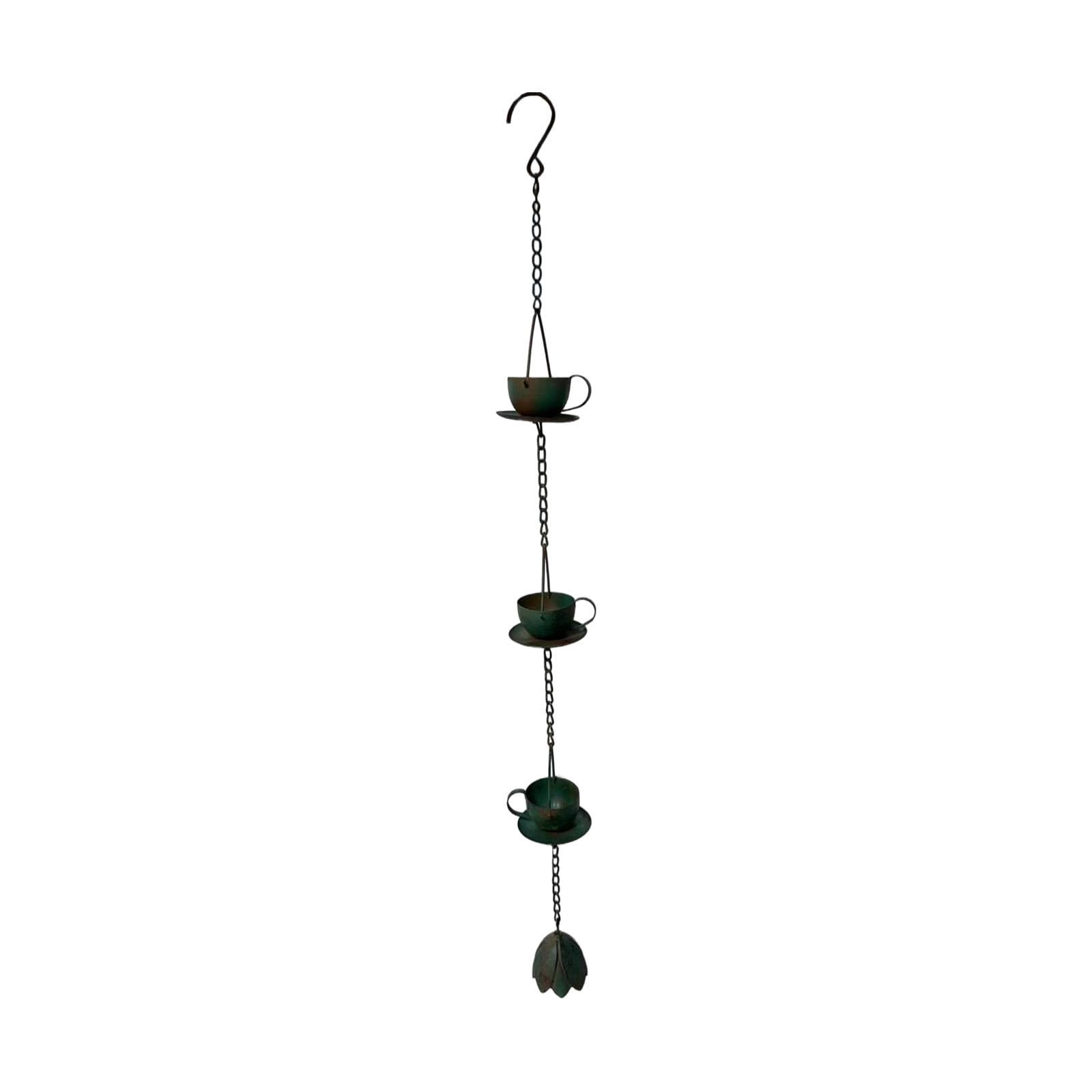 Rain Chain Decorative Rain Catcher Rainwater Diverter Iron Material for ...