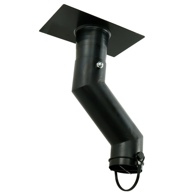 Rain Chain Gutter Adapter Kit Black Stainless Steel - Offset for Drains ...