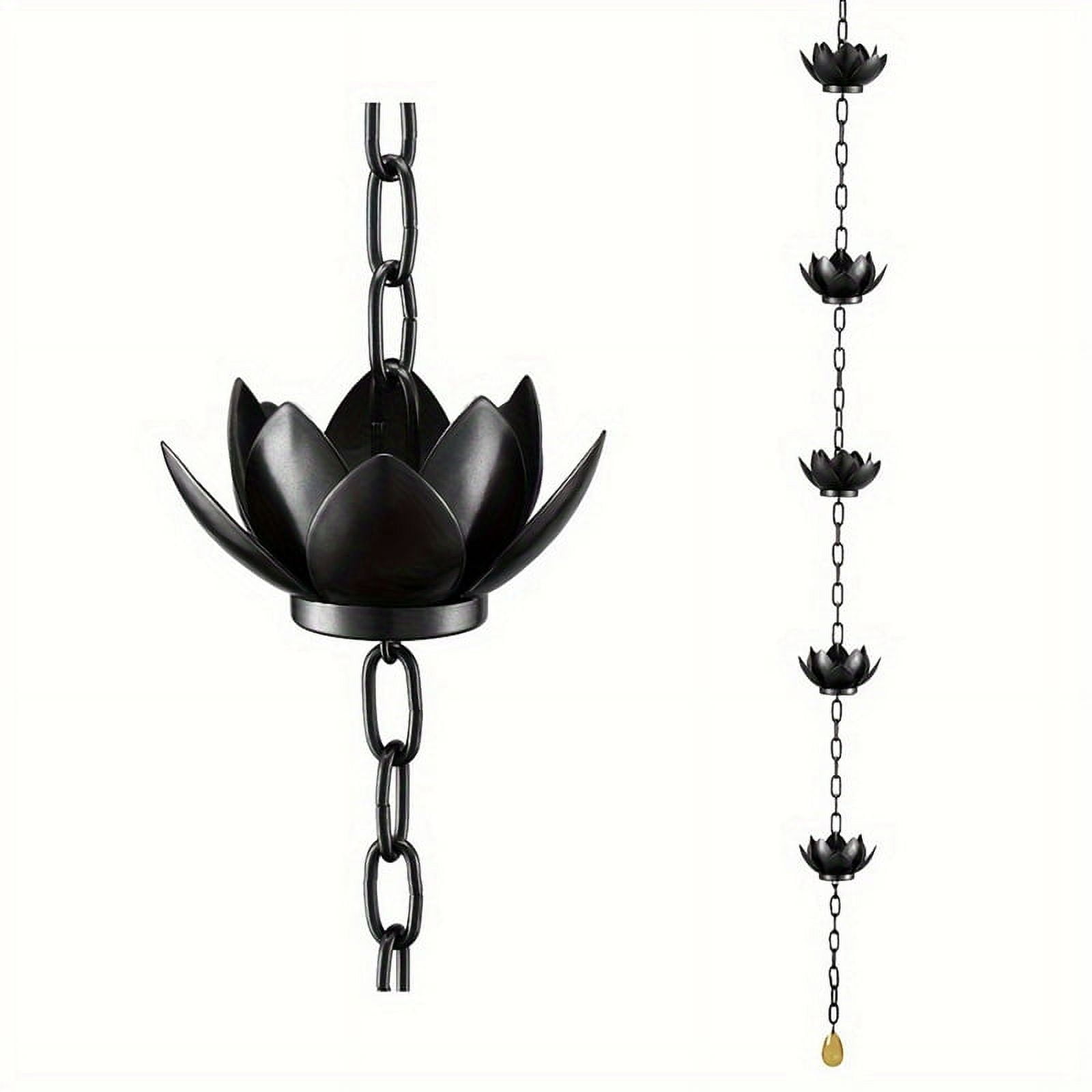 Rain Chain, Lotus Catcher Chain for Gutters Outside , Cups to Replace ...