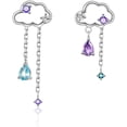 Rain Cloud Earrings Raindrop Tassel Earrings Cute Cloud Earstud Dangle ...