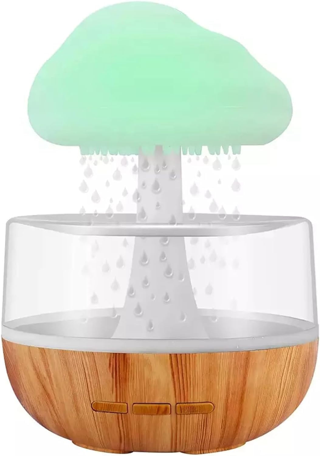 Rain Cloud Humidifier Water Drip, 2 in 1 Raindrop Humidifier with 7 ...