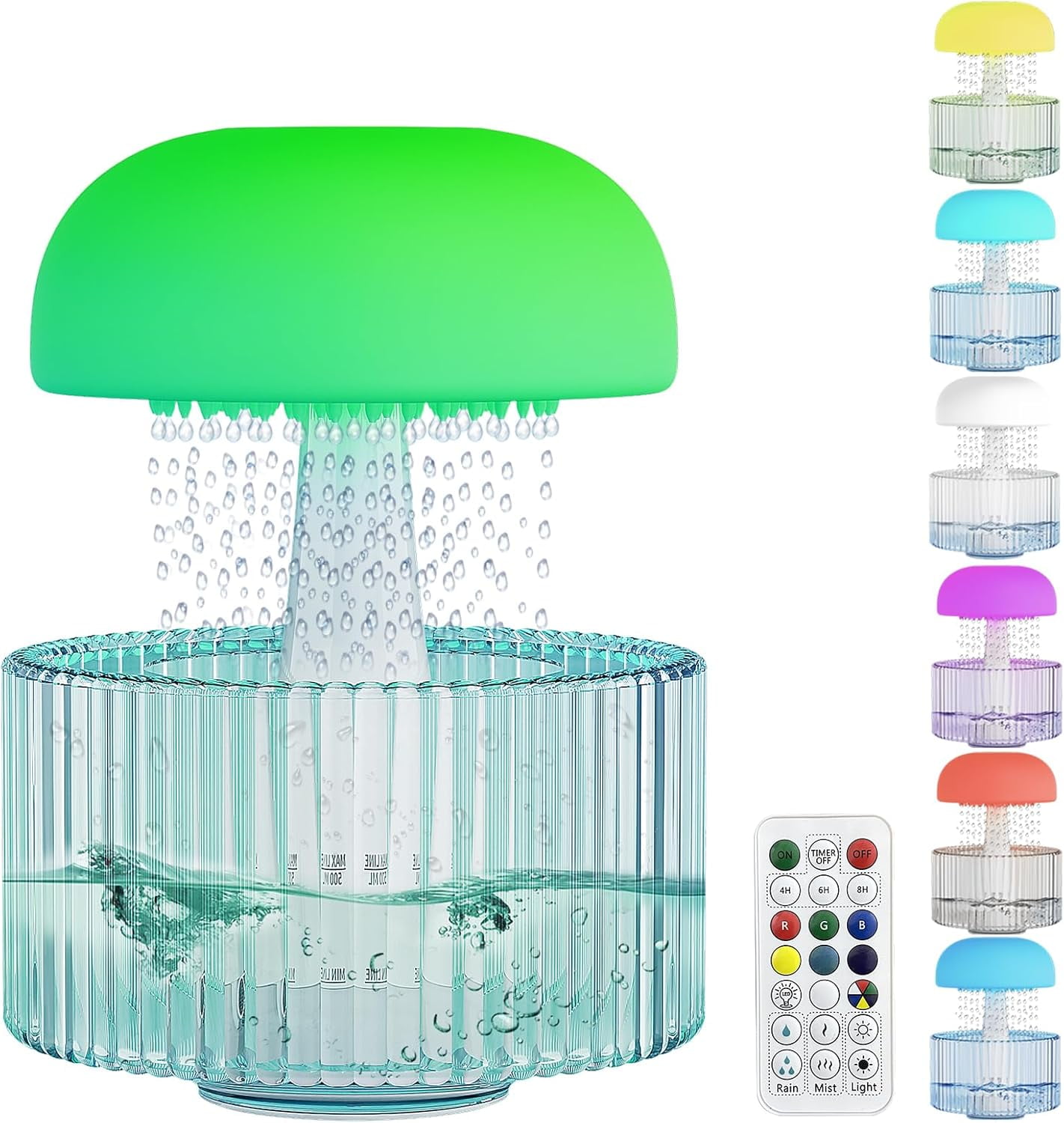 Rain Cloud Humidifier Water Drip 700ml, 2 in 1 Ultrasonic Cool Mist Air ...