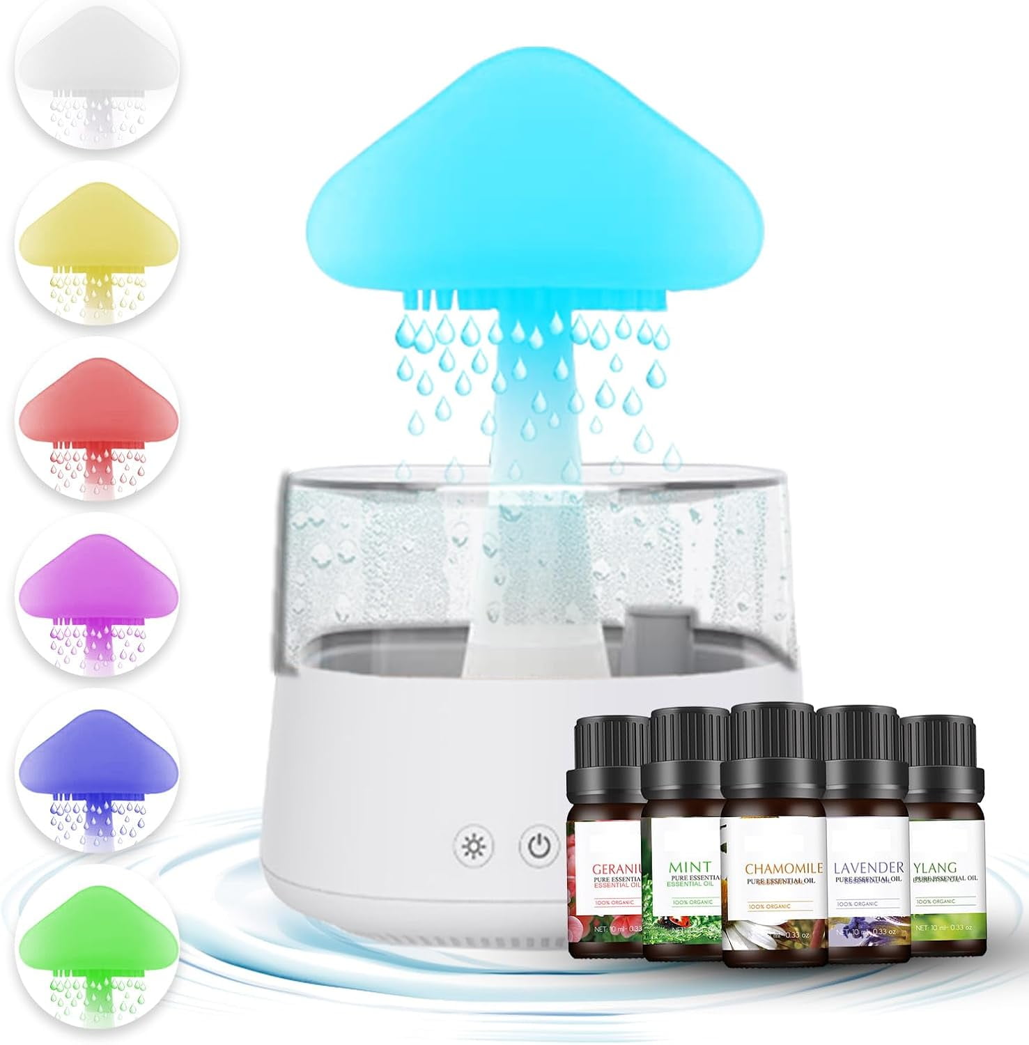 Rain Cloud Humidifier Water Drip, Raining Cloud Diffuser, Rain drop ...