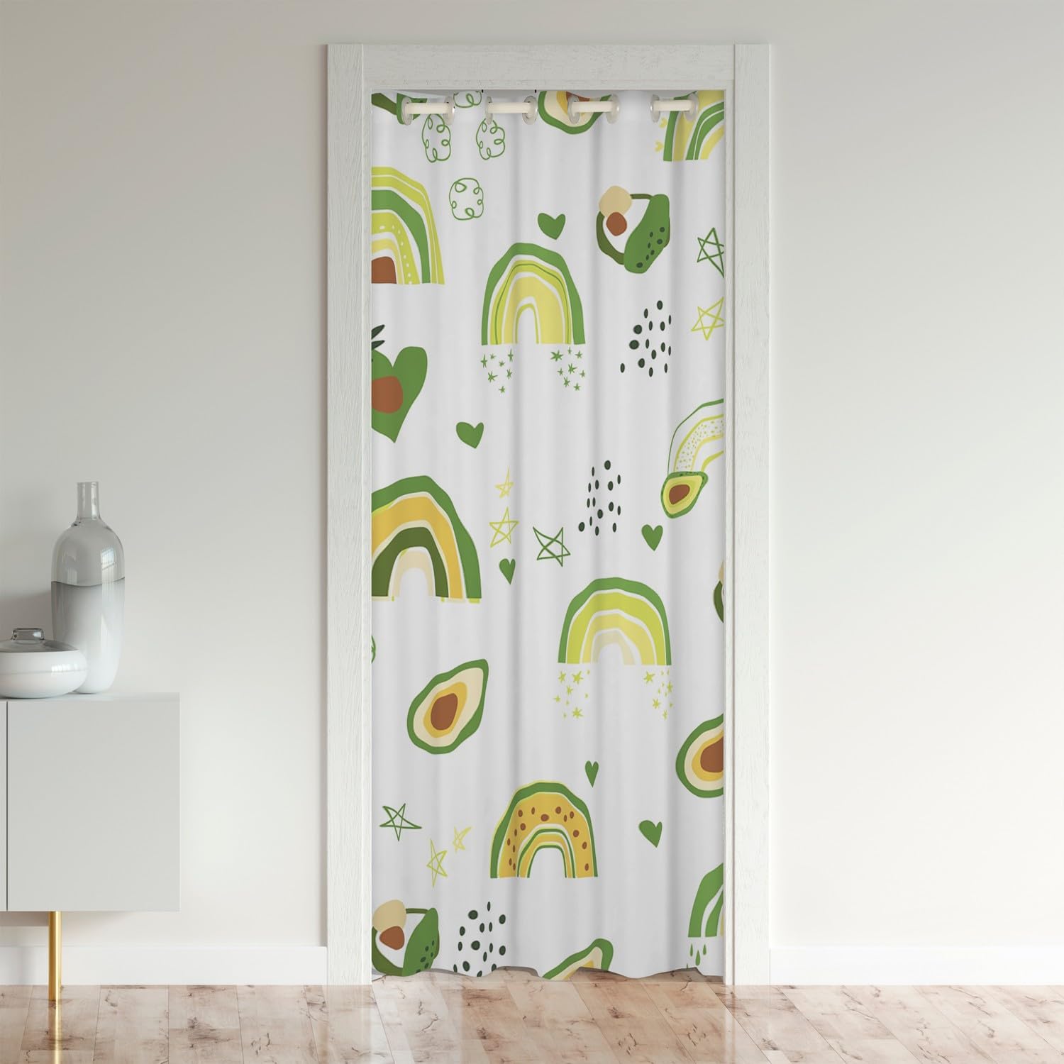 Rain Cloud Print Door Curtains Doorway Privacy Closet Curtain for ...