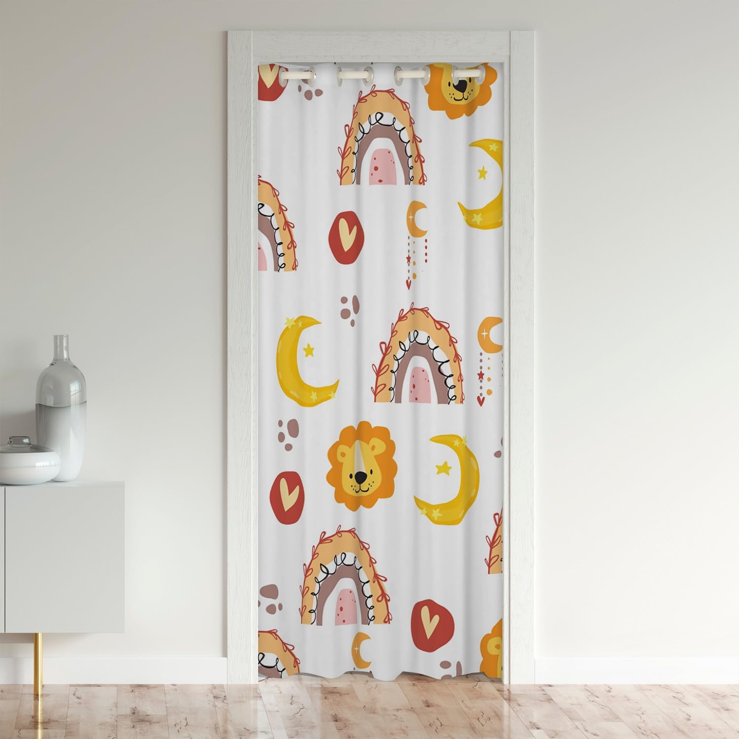 Rain Cloud Print Door Curtains Doorway Privacy Closet Curtain for ...