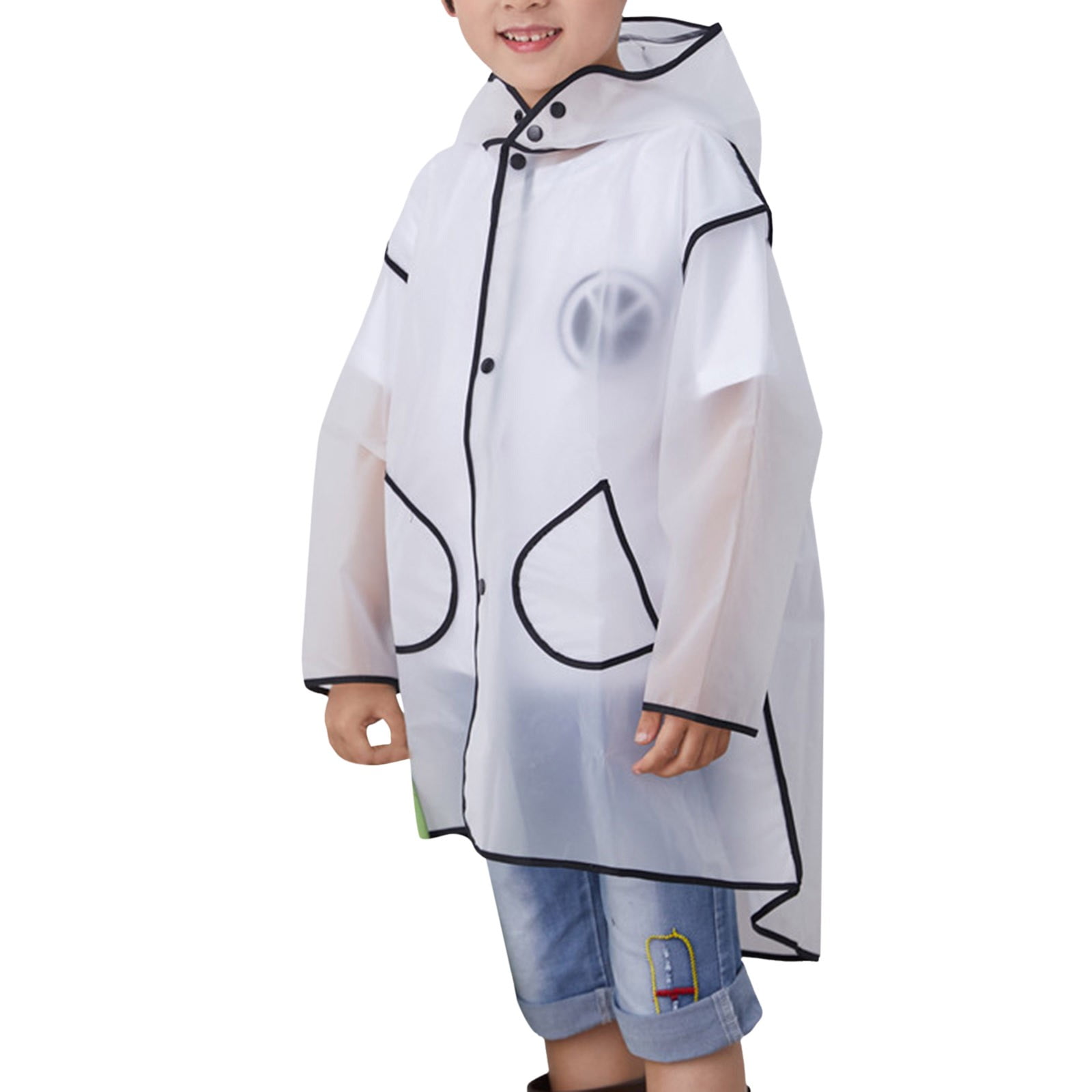 Rain Coats Children Raincoat Cute Cartoon Baby Transparent Fashion ...