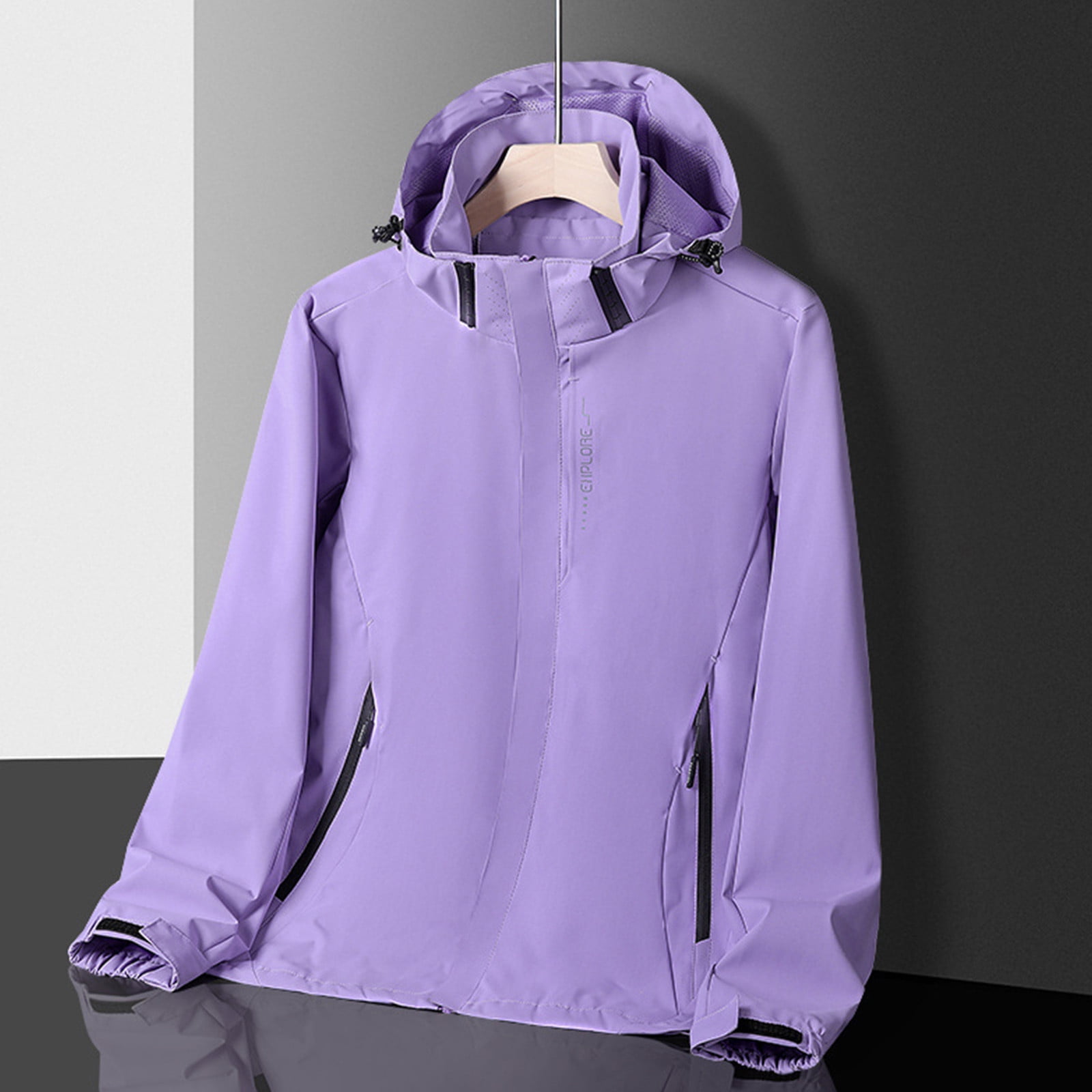 Rain Coats for Women, Ladies' Outdoor Sports Waterproof Drawstring ...