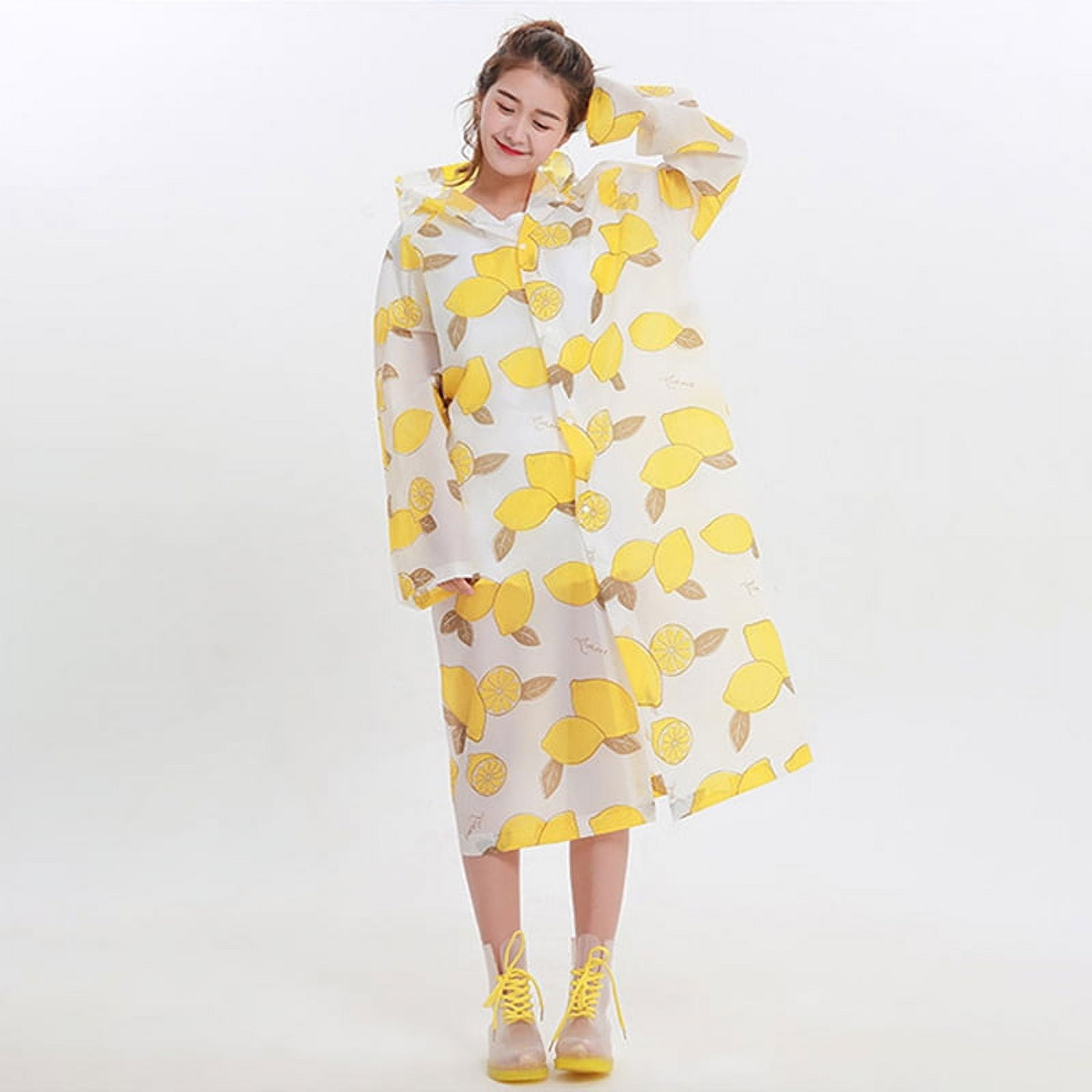 Rain Coats for Adult, Long Waterproof Raincoat Lightweight Hooded Rain ...