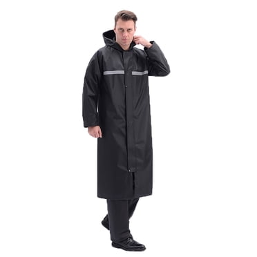 Winter Long Sleeve Trench Coats Waterproofs Mens & Womens Adult Long ...