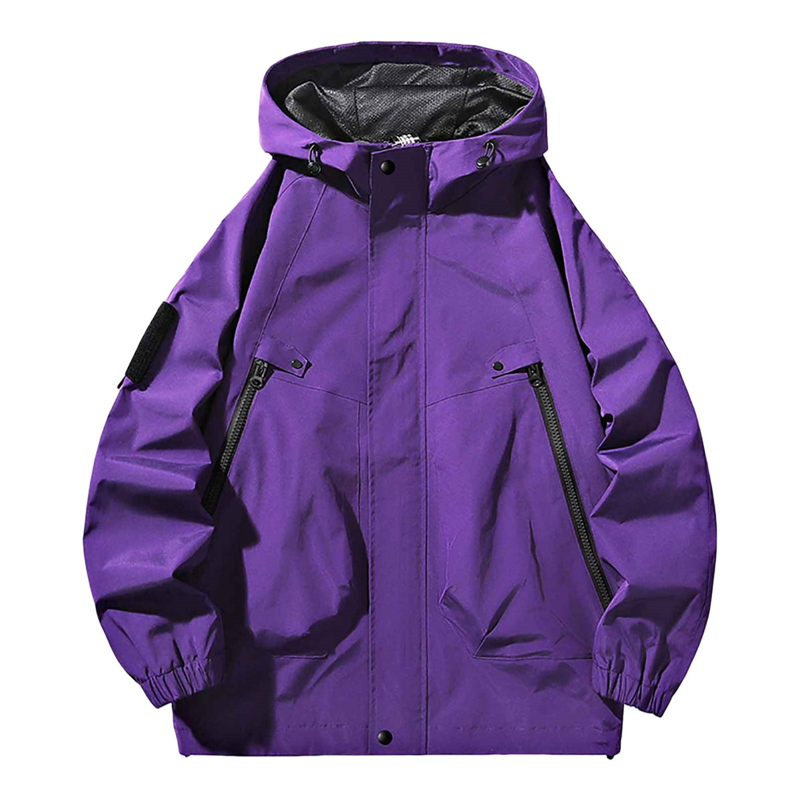 Rain Coats for Men Hooded Storm Jacket for Outdoor Camping Leisure ...