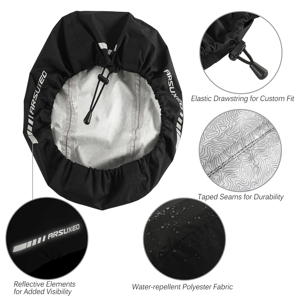 Rain Cover,Bike Helmet Cover Waterproof Helmet Water Snow Road Helmet ...