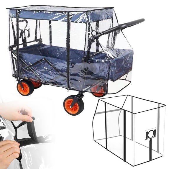 Rain Cover For Camping Trolley Handcarts For Children Transparent Rain ...