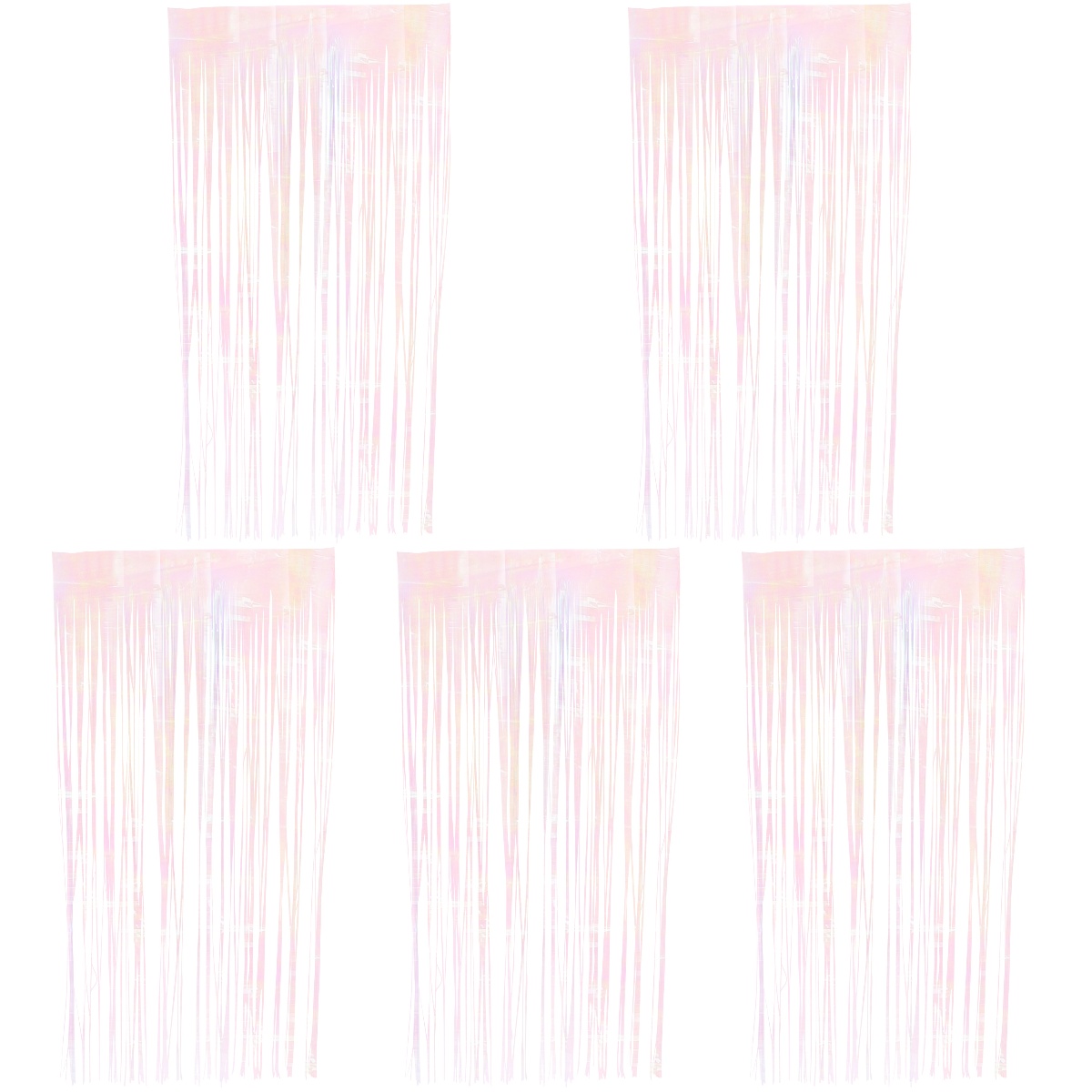 Rain Curtain 5 Pack Backdrop Window Curtains Door Streamer Wedding ...