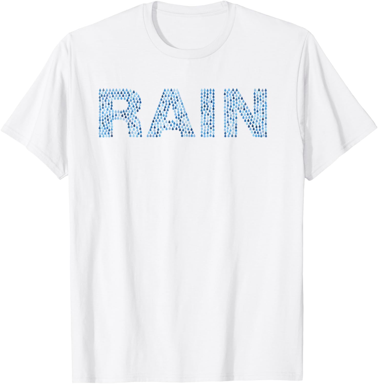 Rain Drops Weather Typography Costume T-Shirt men and women can wear ...