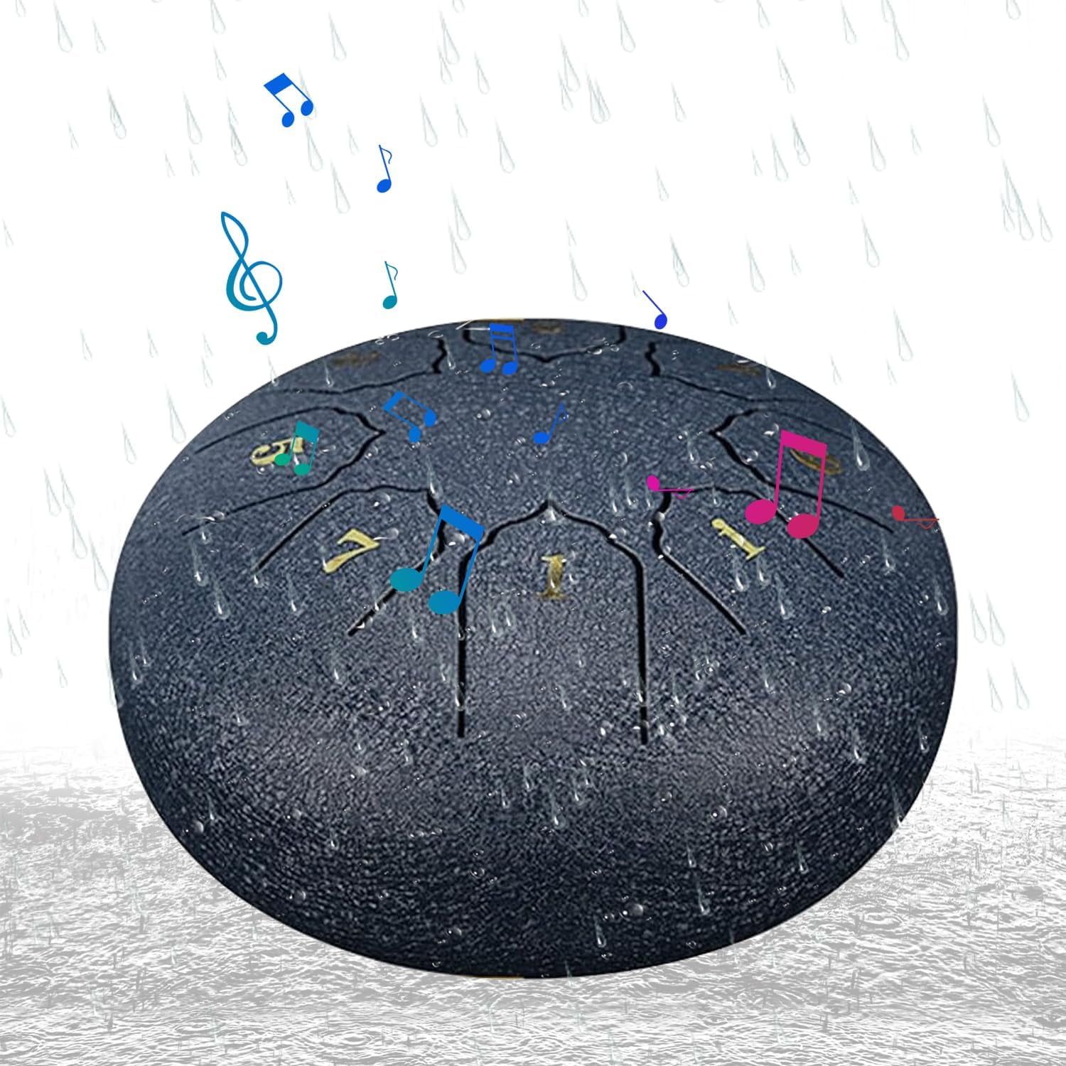 For Outside Garden ALINUOYQ , 3 Inch Steel Tongue Drum For Rain, Chakra ...