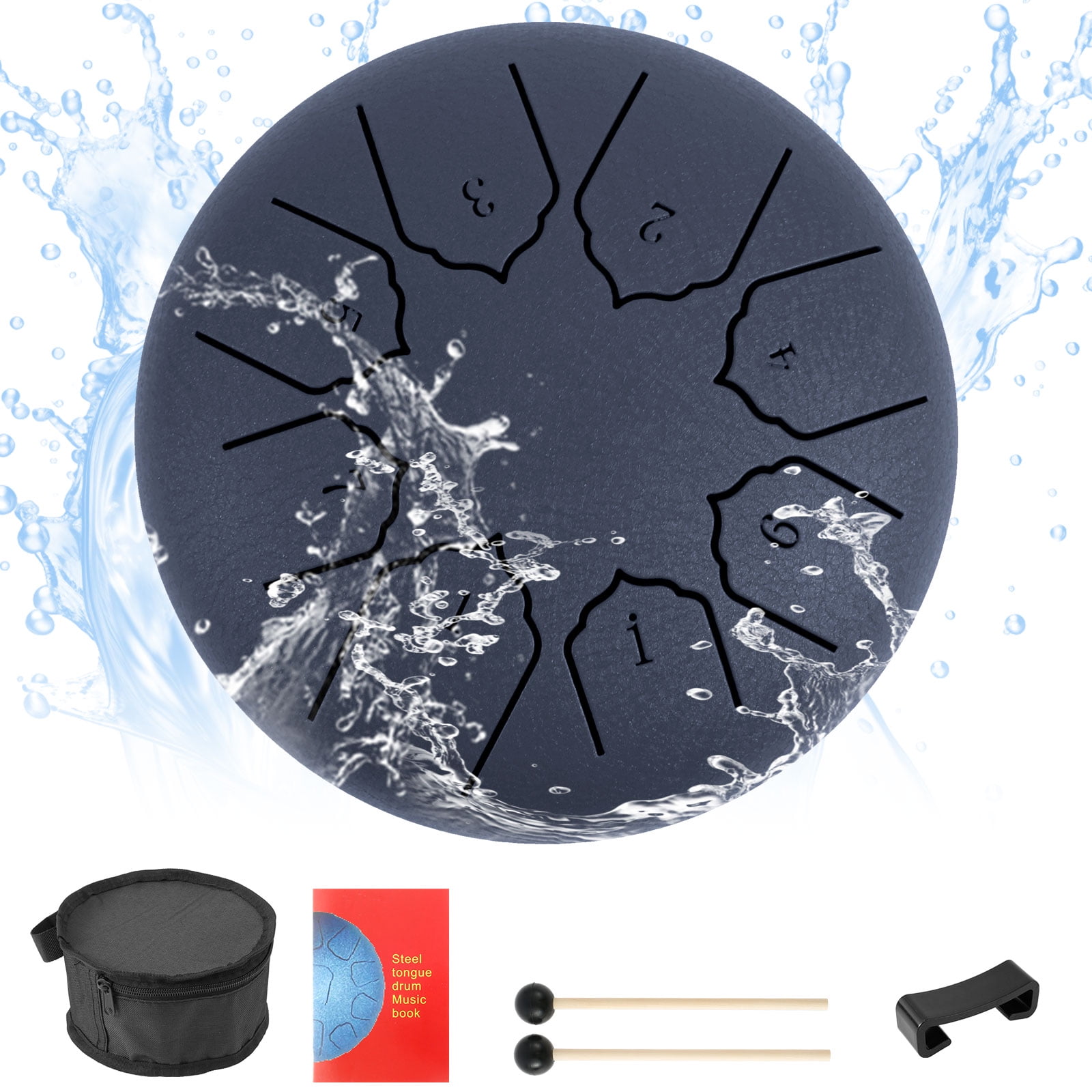 Rain Drum for Outside 6 Inch 8 Notes Enduring Steel Outdoor Rain Drum ...
