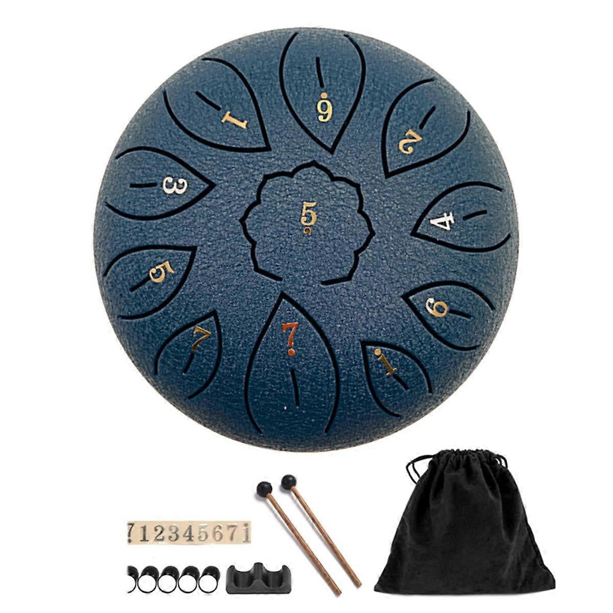 Rain Drum for Outside, Steel Tongue Drum 11 Notes 6 Inches Chakra Tank ...