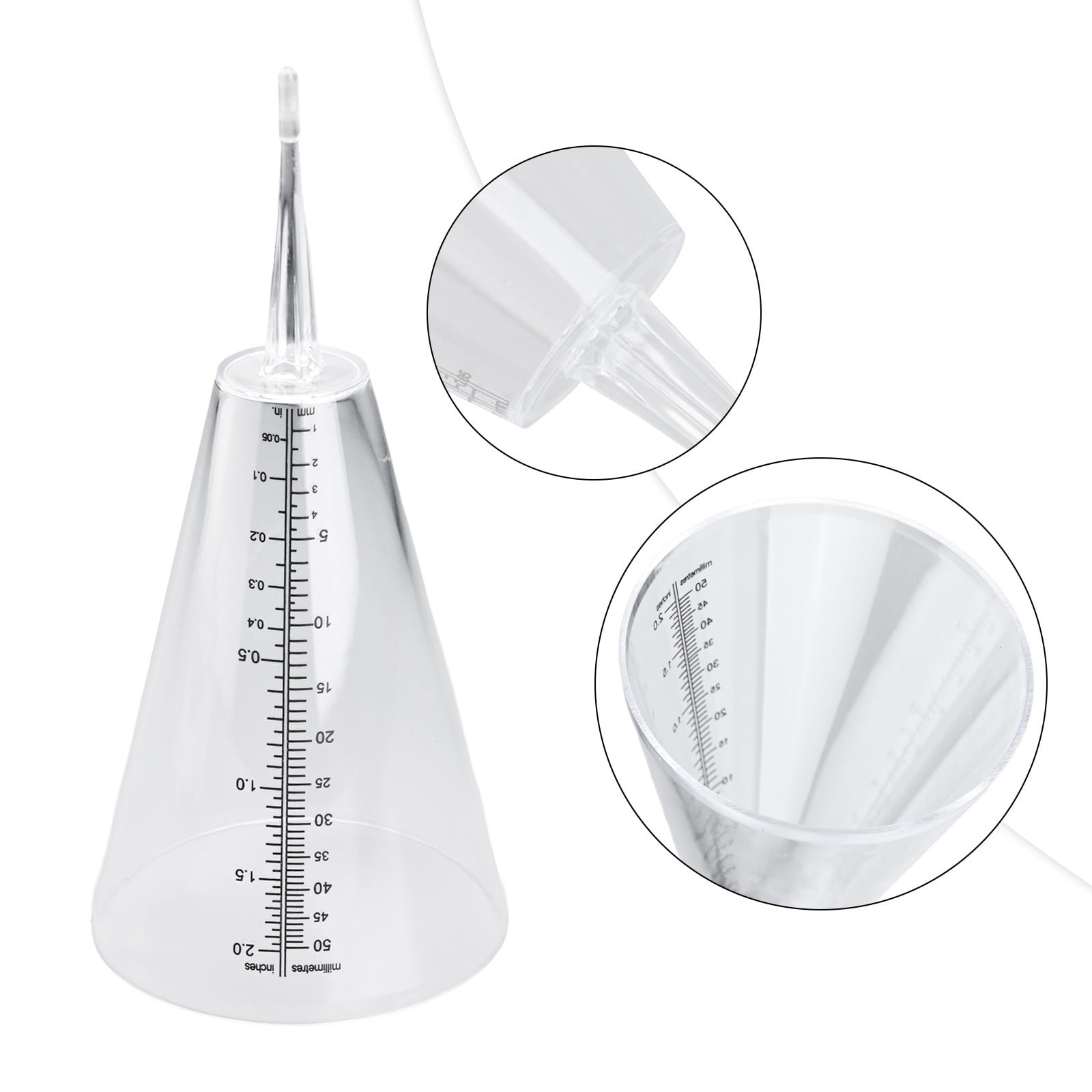Rain Gauge 1pc Garden Rainfall Ground Precipitation Measurement Plastic ...