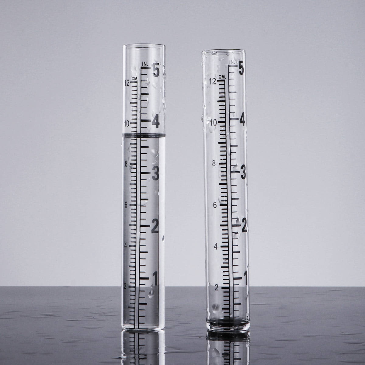 Rain Gauge Glass Replacement Tube with Scale Rain Measuring Cup Rain ...