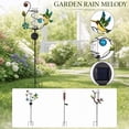 Rain Gauge Outdoor, Metal Yard Art, Hummingbird and Butterfly Bird ...