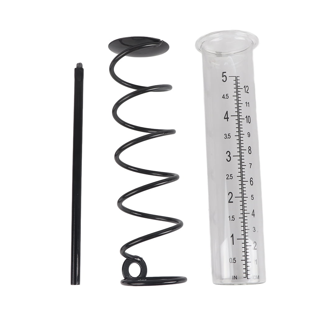 Slatcetga Rain Gauge Outdoor Rain Gauge Wrought Iron Rain Measuring Cup ...