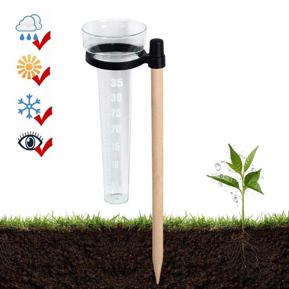 Rain Gauge Outdoor, Upgraded Freeze Proof Rain Gauge with Thicken ...