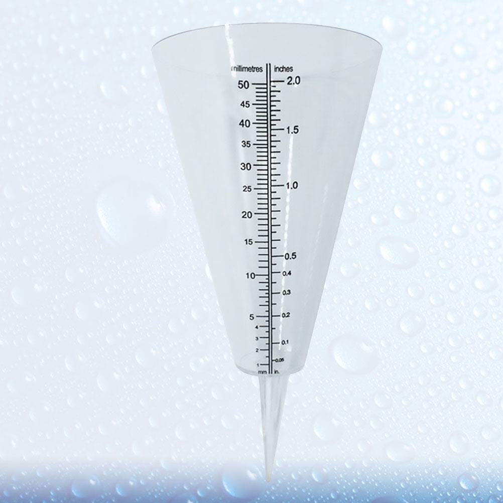 Rain Gauge Rainfall Measuring Cup Yard Water Outdoor Meter Plastic Tube ...