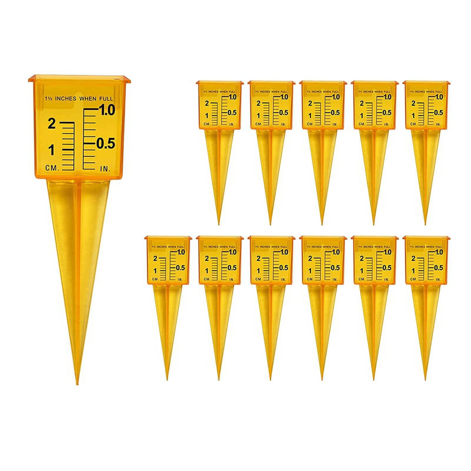 Rain Gauge Sprinkler Gauge (12 Pack) for Lawn and Garden Water ...