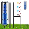 Rain Gauge Upgrade, 7" Freeze-Proof Rain Gauge Outdoord, Large Clear ...