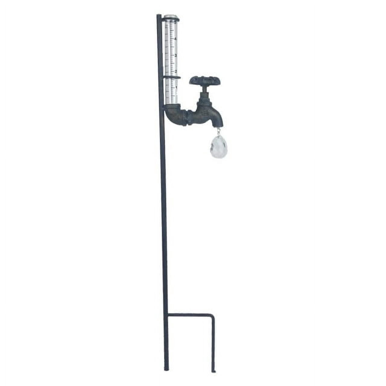 5-Inch Capacity Faucet Glass Rain Gauge, Garden Outdoor Deck Water ...