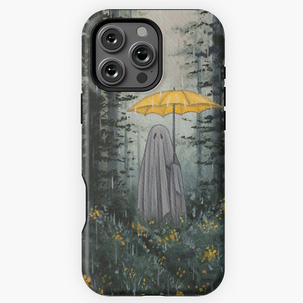 Rain Ghost Spooky Abstract Art Phone Case for iPhone 16 15 14 13 12 11 ...