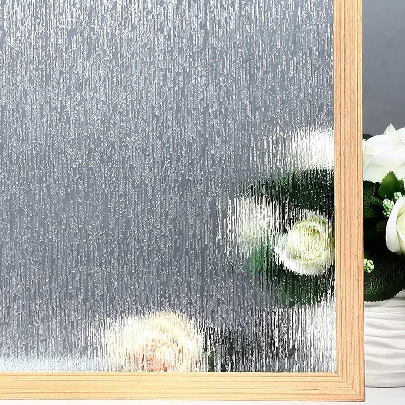 Rain Glass Window Film Privacy Static Window Clings Decorative Glass ...