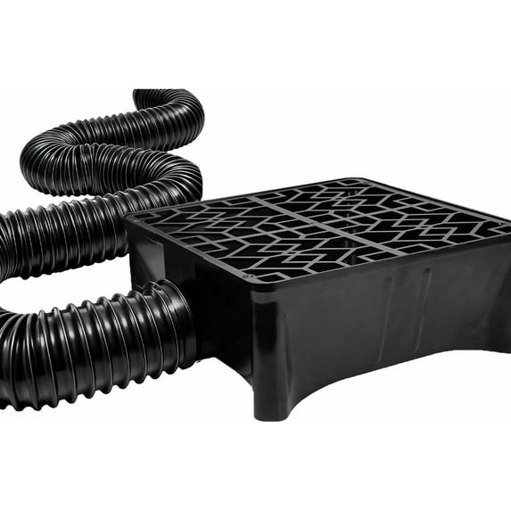 Rain Gutter Downspout Extensions, 10x10in Catch Basin, Low Profile ...