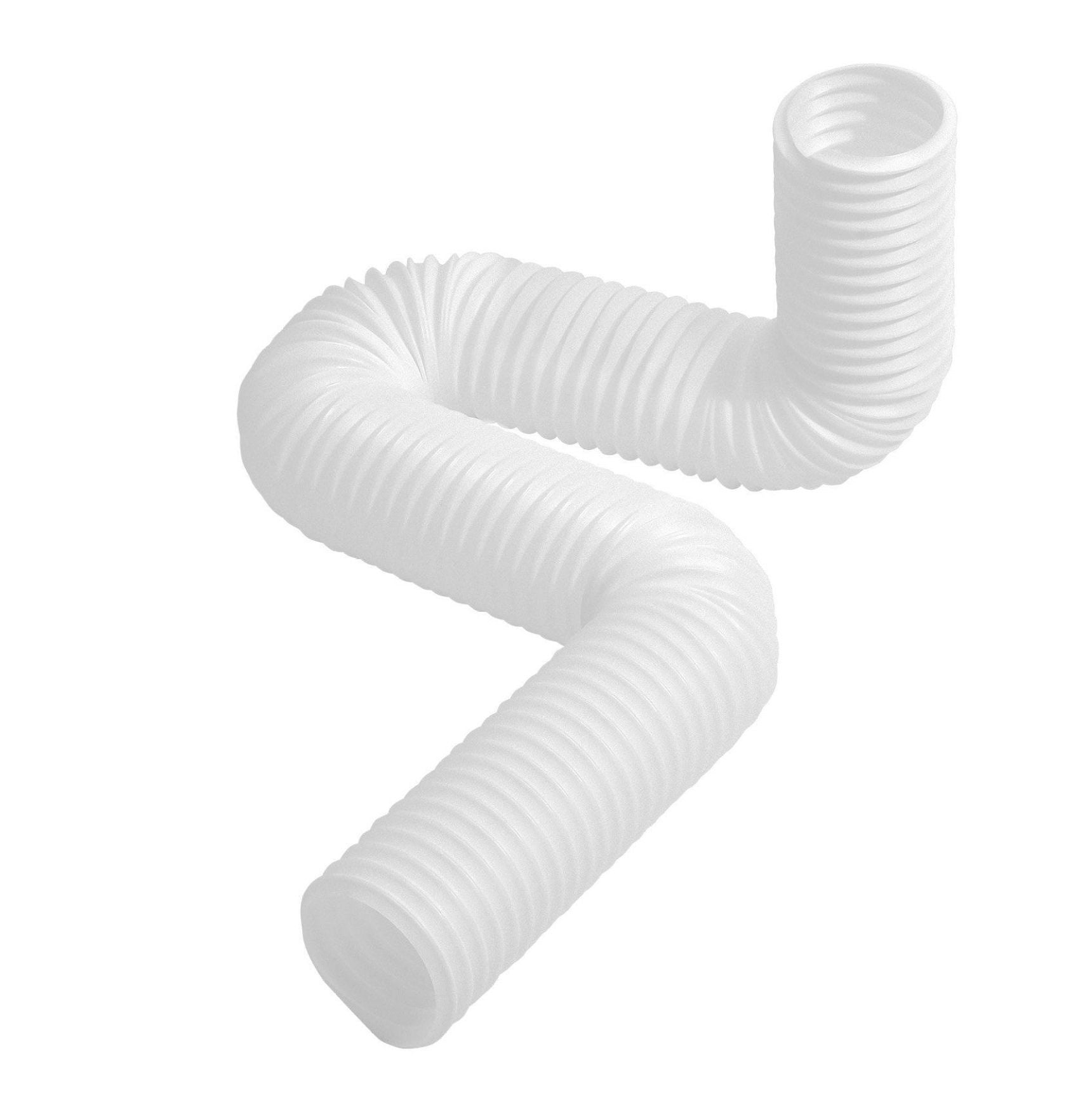 Rain Gutter Downspout Extensions 2-Pack, White - Flexible Extender 22 ...