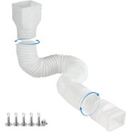 Extension Drain Away DE46WH White Automatic Downspout Extender, Rain ...