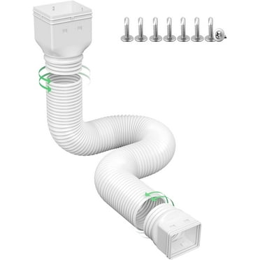 Downspout Extender - Rain Gutter Downspout Extensions, Flexible Drain ...